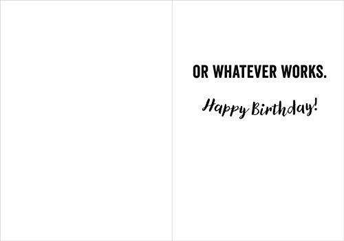 RSVP Birthday Card for Her: Eat Right, Exercise and Live to Be 100 Funny/Humorous Feminine