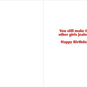 RSVP Funny Birthday Greeting Card for Her: Look at That Tramp All Gussied Up