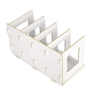 Bookshelf, Bookcase, Desktop Bookshelf, Eco-Friendly Bookshelf for Office for Home(Warm White)