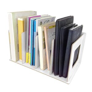 Bookshelf, Bookcase, Desktop Bookshelf, Eco-Friendly Bookshelf for Office for Home(Warm White)