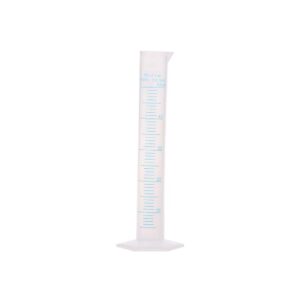 xisaok 50ml measuring cylinder laboratory test graduated liquid trial tube jar tool new