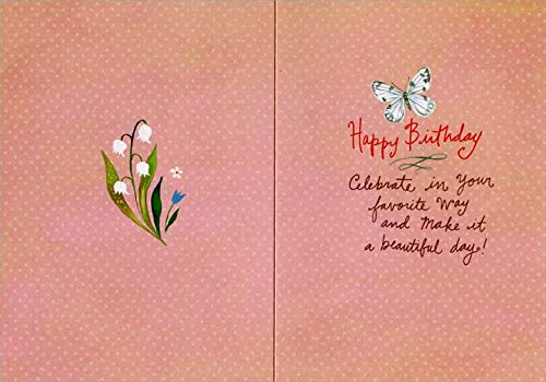 RSVP Birthday Greeting Card by Katie Daisy - Folk Art Birds : May Your Heart Be Light