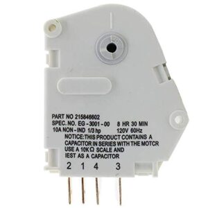 215846602 Refrigerator Defrost Timer by Seentech, Compatible with Kenmore Refrigerators – Replaces Part Number: 215846606 240371001 241621501 AP2111929 PS423801 PS423802