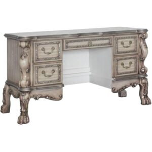 acme dresden vanity desk in vintage bone white