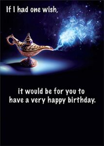 rsvp genie lamp : if i had one wish funny/humorous birthday card