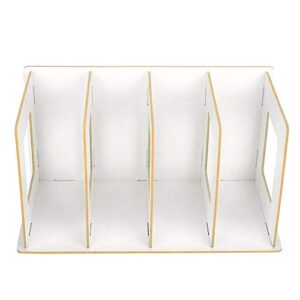 Bookshelf, Bookcase, Desktop Bookshelf, Eco-Friendly Bookshelf for Office for Home(Warm White)