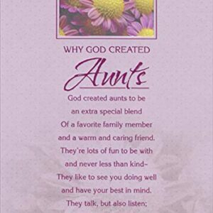 Designer Greetings Why God Created Aunts Religious Birthday Card