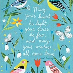 RSVP Birthday Greeting Card by Katie Daisy - Folk Art Birds : May Your Heart Be Light