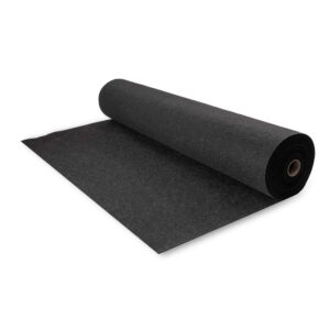 tough grade 8' wide felt liner (charcoal, 5 yards)