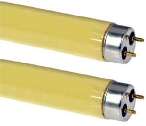 goodbulb 32-watt screen room gold fluorescent tubes | t8 shape g13 base | gold light color | screening rooms for print | pack of 2 bulbs