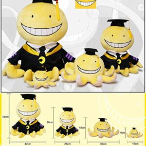 Plush Classroom Character Plushie Toy Doll Stuffed Funny Yellow Cartoon Throw Pillow Collection