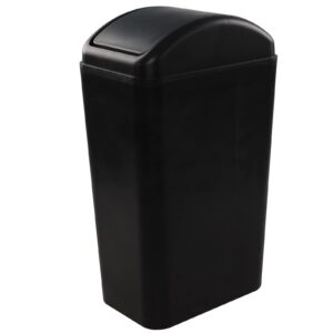 farmoon slim trash can, 14l black swing kitchen garbage bin