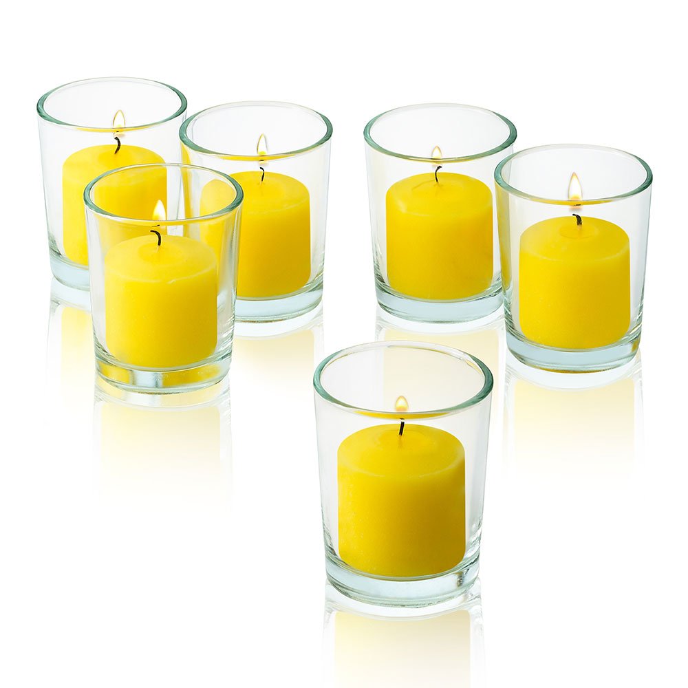 Votive Citronella Candle - Pack of 36 -– for Outdoor/Indoor Use - 10 Hour Burn Time