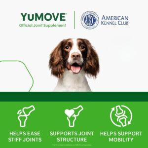 Dog Joint Supplement, Hip and Joint Supplement for Dogs with Glucosamine, Hyaluronic Acid, and Green Lipped Mussel and Omegas, Relief for Dog Hip and Joint Aches and Stiffness, by YuMOVE - 150 Bites