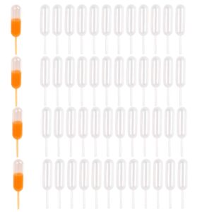 generic brands 4ml cupcake pipettes, 100packs small pipettes tubes infusers strawberries shot tubes liquor injector alcohol infused mini pipettes