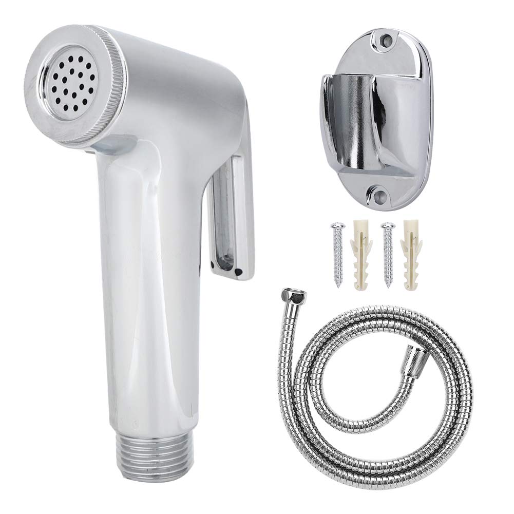 Handheld Bidet Sprayer for Toilet, High Pressure Sprayer Kit, 3Pcs/Set Electroplating Bidet Sprayer ​Spray Head Bracket Hose for Feminine Wash Baby Diaper Cloth Washer Cleaner Pet Shower(length 145cm)