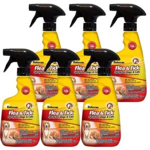 Enforcer Flea & Tick Spray for Dogs & Cats - 16 oz (Case of 6) - EFT166 - Kills and Repels: Fleas, Ticks and Lice