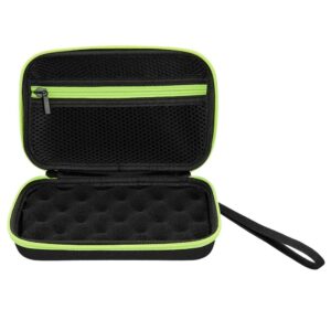 carrying thermometer case digital forehead thermometer bag universal for non- body thermometer with lanyard (case only) green zipper