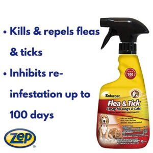 Enforcer Flea & Tick Spray for Dogs & Cats - 16 oz (Case of 6) - EFT166 - Kills and Repels: Fleas, Ticks and Lice