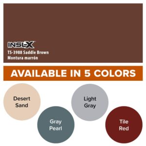 INSL-X Tough Shield Floor and Patio Paint, Saddle Brown, 1 Gallon, 128 Fl Oz (Pack of 1)