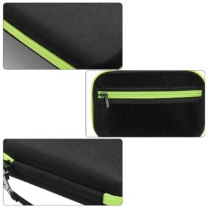 Carrying Thermometer Case Digital Forehead Thermometer Bag Universal for Non- Body Thermometer with Lanyard (Case Only) Green Zipper