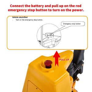 APOLLOLIFT Electric Pallet Jack Powered Lithium Battery Classic Pallet Truck 3300Lbs Capacity 48" x27" Fork Length Multi-Function Handle