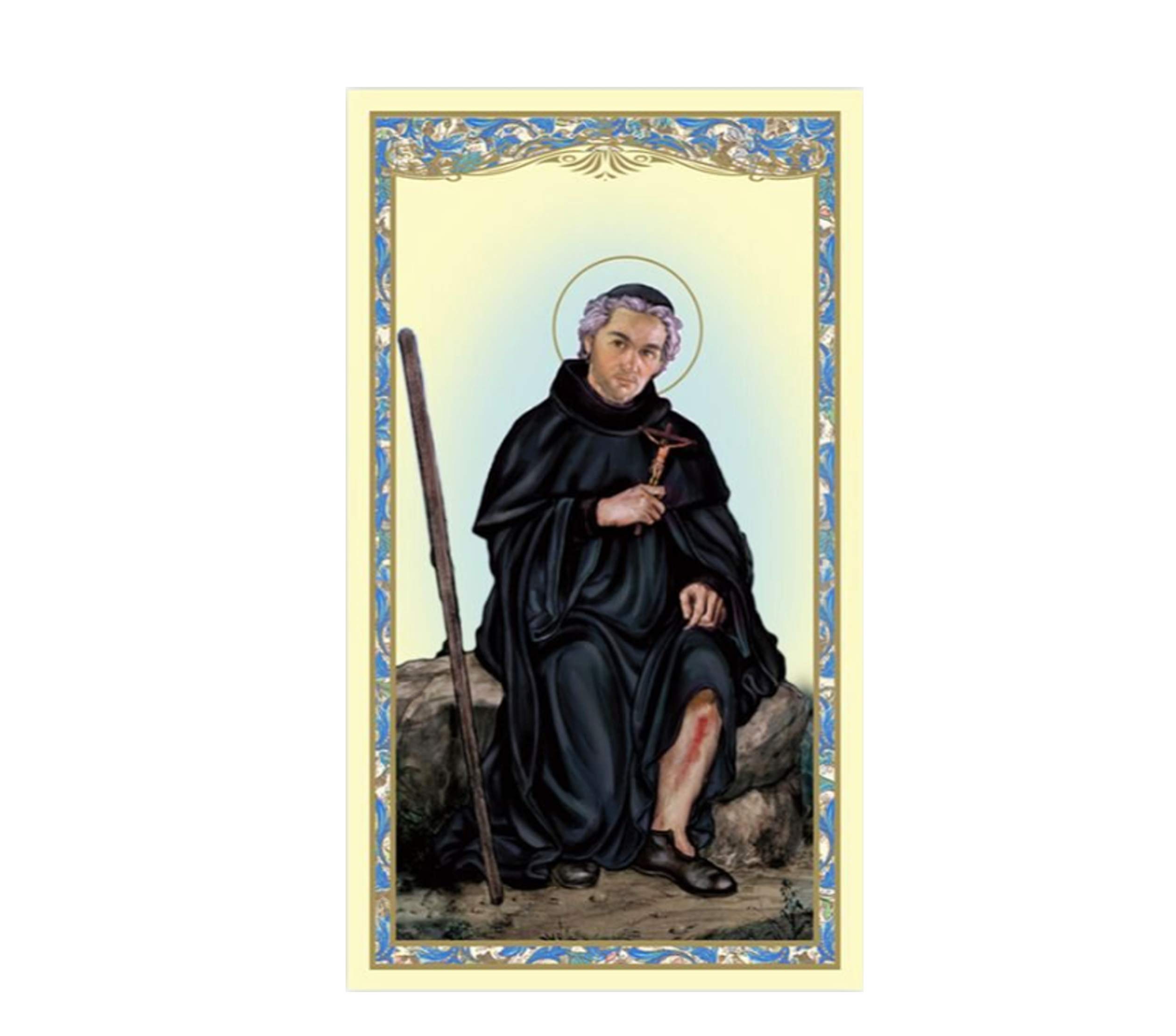 Saint Peregrine Religious Holy Card- Cardstock Card with Prayer to St Peregrine on the back (10 pack)