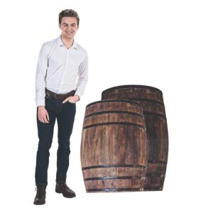 western barrel stand-ups - party decor - 2 pieces