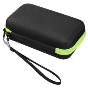 Carrying Thermometer Case Digital Forehead Thermometer Bag Universal for Non- Body Thermometer with Lanyard (Case Only) Green Zipper