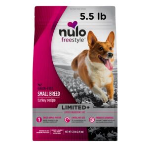 nulo freestyle limited ingredient small breed adult & puppy grain-free dry kibble dog food, premium allergy friendly single animal protein with bc30 probiotic for healthy digestive support