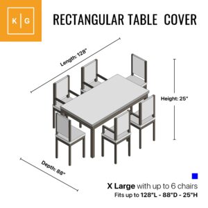 KHOMO GEAR - Patio Table & Chair Seat Cover - Durable and Water Resistant Outdoor Furniture Cover XL