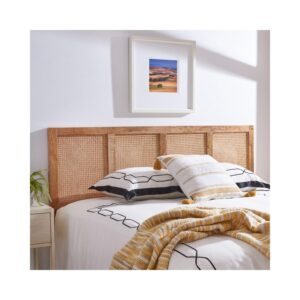 SAFAVIEH Home Collection Vienna Natural Cane King Headboard Platform