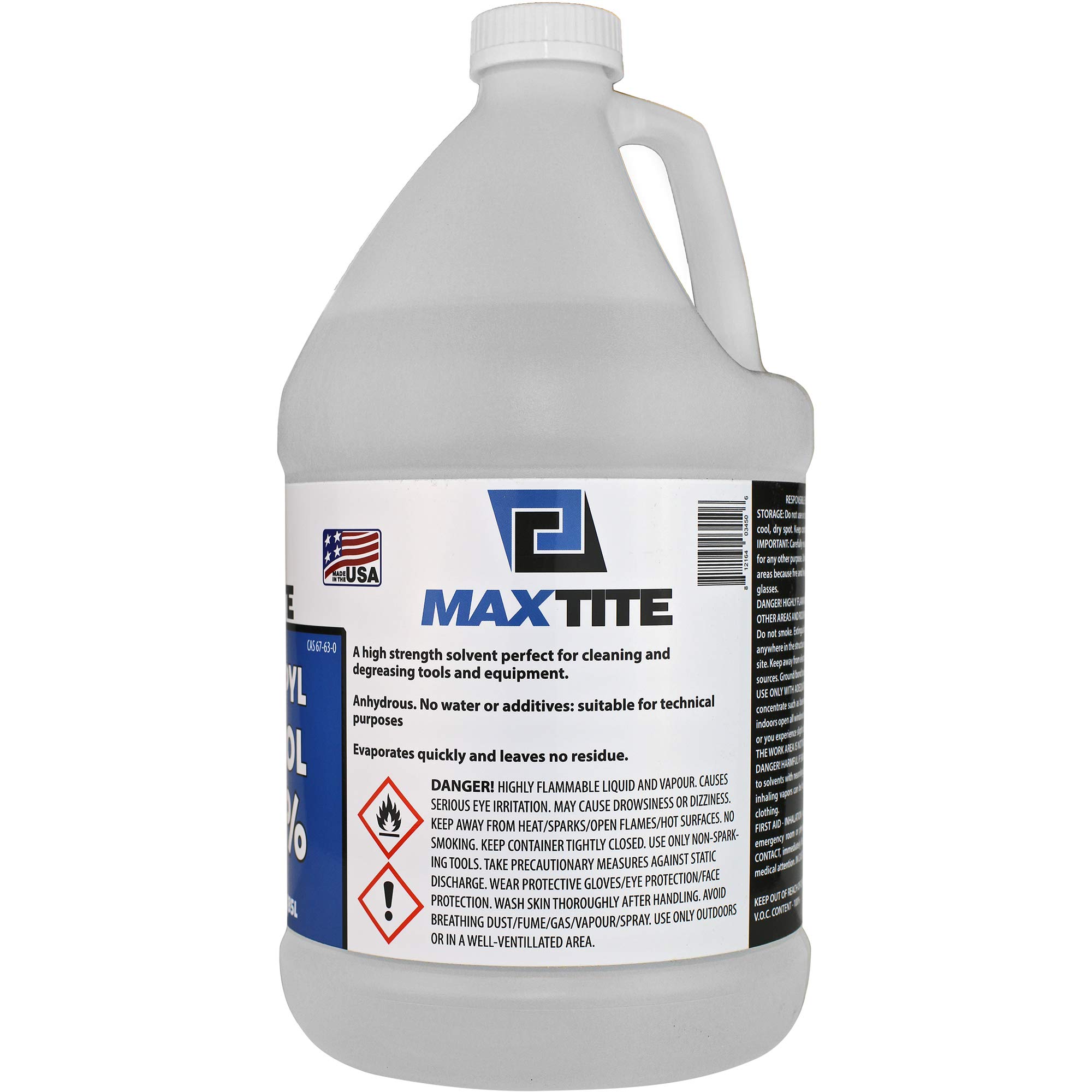 MaxTite Isopropyl Alcohol 99.9% (1 Gallon)