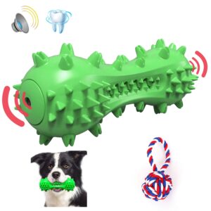 n/c dog toothbrush, dog toothbrush toy for dog teething cleaning, puppy teething chew toys, dental oral care for small medium dogs.(green)