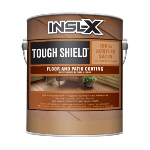 insl-x tough shield floor and patio paint, saddle brown, 1 gallon, 128 fl oz (pack of 1)