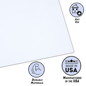 VIBE INK Blank Magnet Sheet 24" Wide - 30 mil Thickness Flexible, Printable, White Vinyl Surface - Safe on Vehicles, Cuts Easily for DIY Craft Projects (10 Ft. Roll)