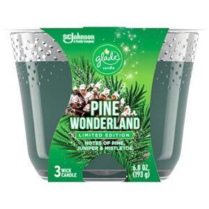 lade candle jar, air freshener, 3-wick, pine wonderland, 6.8 ounce, 322292