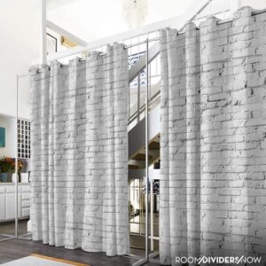 Room/Dividers/Now Premium Room Divider Curtain, 8ft Tall x 15ft Wide (Natural White) | Premium Curtains for Room Partition, Privacy or Blackout | Large Room Divider Curtain | Room Dividers Curtains