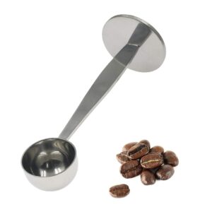 PHITUODA 2-in-1 Coffee Scoop Stainless Steel Measuring and Tamping Coffee Spoon(15ml)-1pc