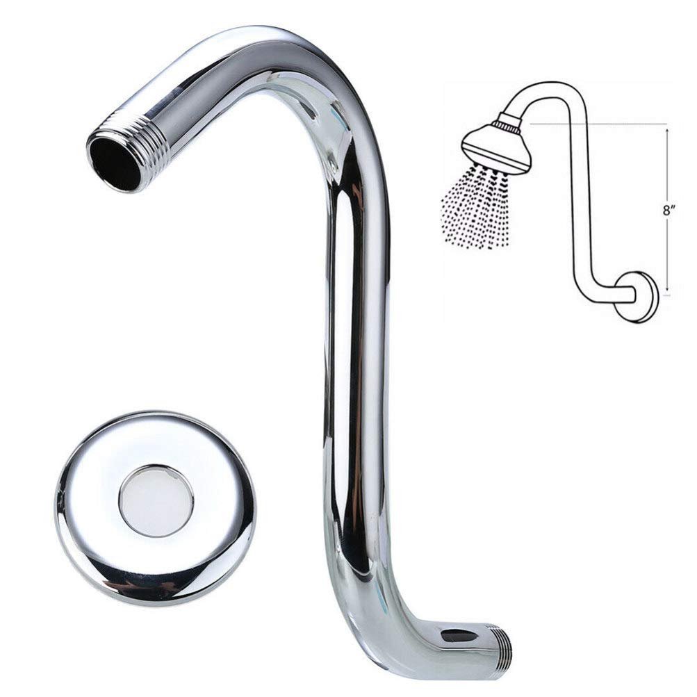 Hemoton 1pc Bend Shower Arm Shower Arm Replacement Shower Extention Stainless Steel Shower Arm Bath Arm