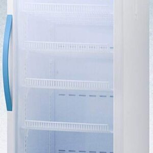 AccuCold ARG15PVDL2B 24 Upright Vaccine Refrigerator with 15 cu. ft. Capacity Plastic-Coated Wire Shelves Temperature Alarm and Factory-Installed Lock in White