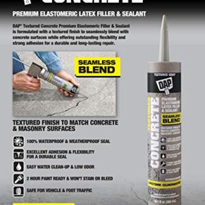 DAP 7079808676 Concrete Filler, Textured Gray, 10 Ounces