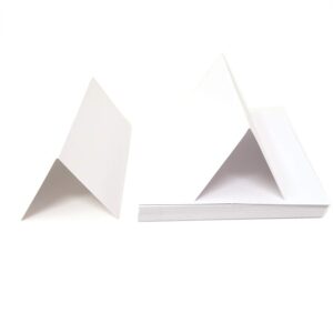 honbay 50pcs white blank place cards table tent tags seating cards for wedding party banquet