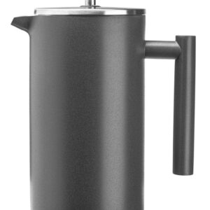 Bellemain French Press Double Walled Insulated 304 Stainless Steel Coffee Maker, (Grey, 35 oz), Micro Mesh Filtration, Extra Filter Included, No Coffee Grounds, Rust Free, Dishwasher Safe