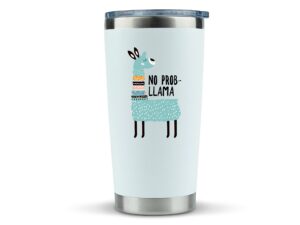 klubi llama gifts for women - no prob llama cup 20 ounce llama mug llama decor lama gifts for women llama tumbler llamas gifts llama mugs for women no probllama tumbler gifts for mom from daughter