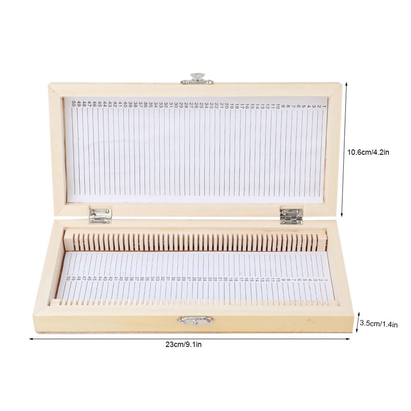 Microscope Slide Box Large-capacity Biological Slide Storage Box Wooden Storage Box for Slice Collection