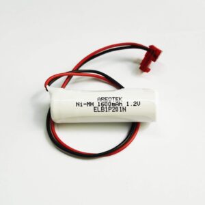 1.2V 1600mAh ELB1P201NB Exit Sign Emergency Light Battery for Lithonia ELB1P201N2 ELB1P2901N ELB1P201N ANIC1493 Lithonia 1009S00-MZ ELB0320 Grainger 4WT20 OSA212 NIC1169 EBE-33 Ni-MH 1600mAh 1.2V