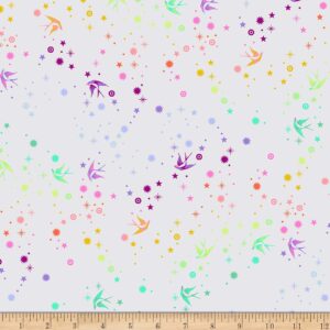 tula pink tula's true colors fairy dust whisper, fabric by the yard