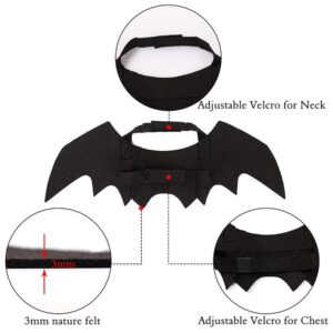 Cat Halloween Costume Bat Wings Pet Apparel Halloween Party Dress Up Accessories for Cat Small Dogs Puppy Kitty Kitten Boy or Girl