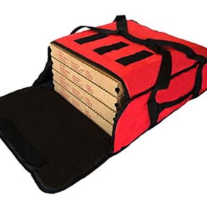 Pizza Delivery Red Bag Thick Insulated - Holds up to Two 16" or 18" Pizzas | Thermal Bags Inc